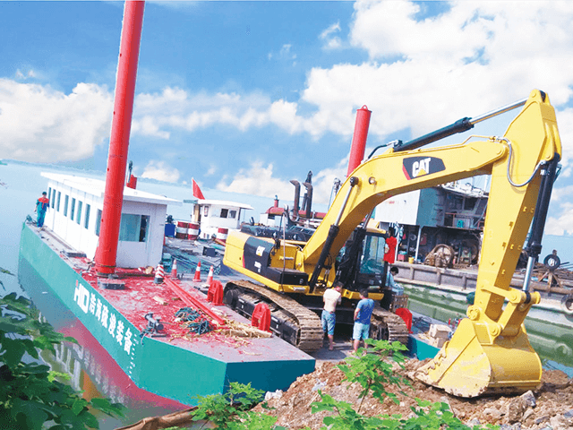 Modular Barge for Excavator Backhoe Dredger from China manufacturer ...